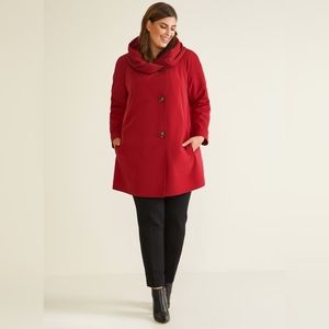 Laura plus | Jackets & Coats | Laura Plus Hooded Button Front Coat ...